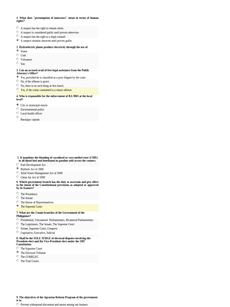 Printed - General Information Reviewer - Docx 1 | PDF | Supreme Court ...