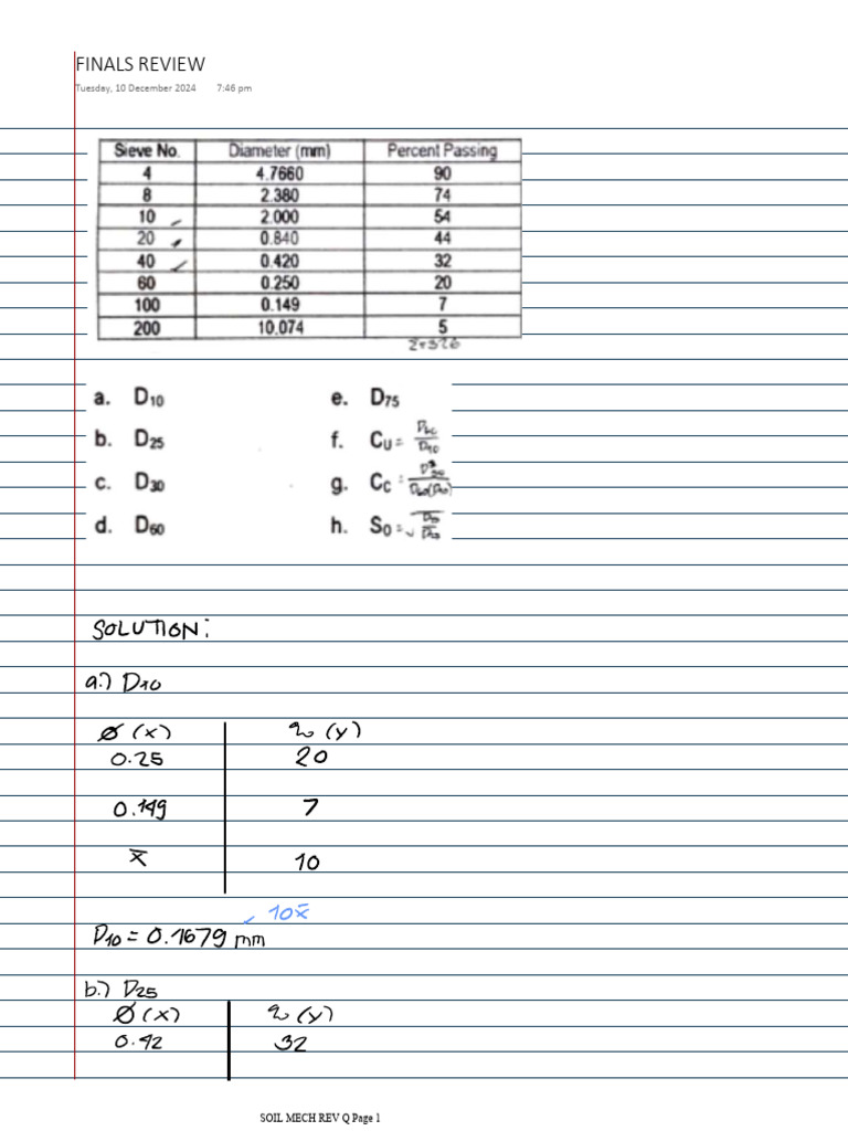 Soil Mech Reviewer | PDF
