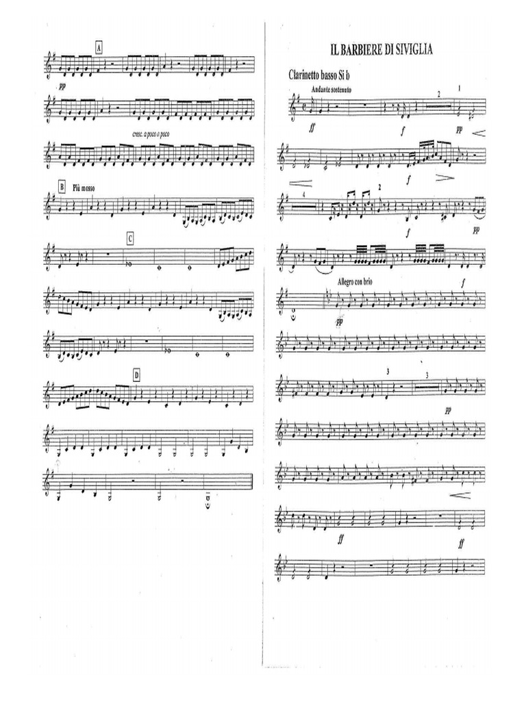 CLARINETTO BASSO A | PDF