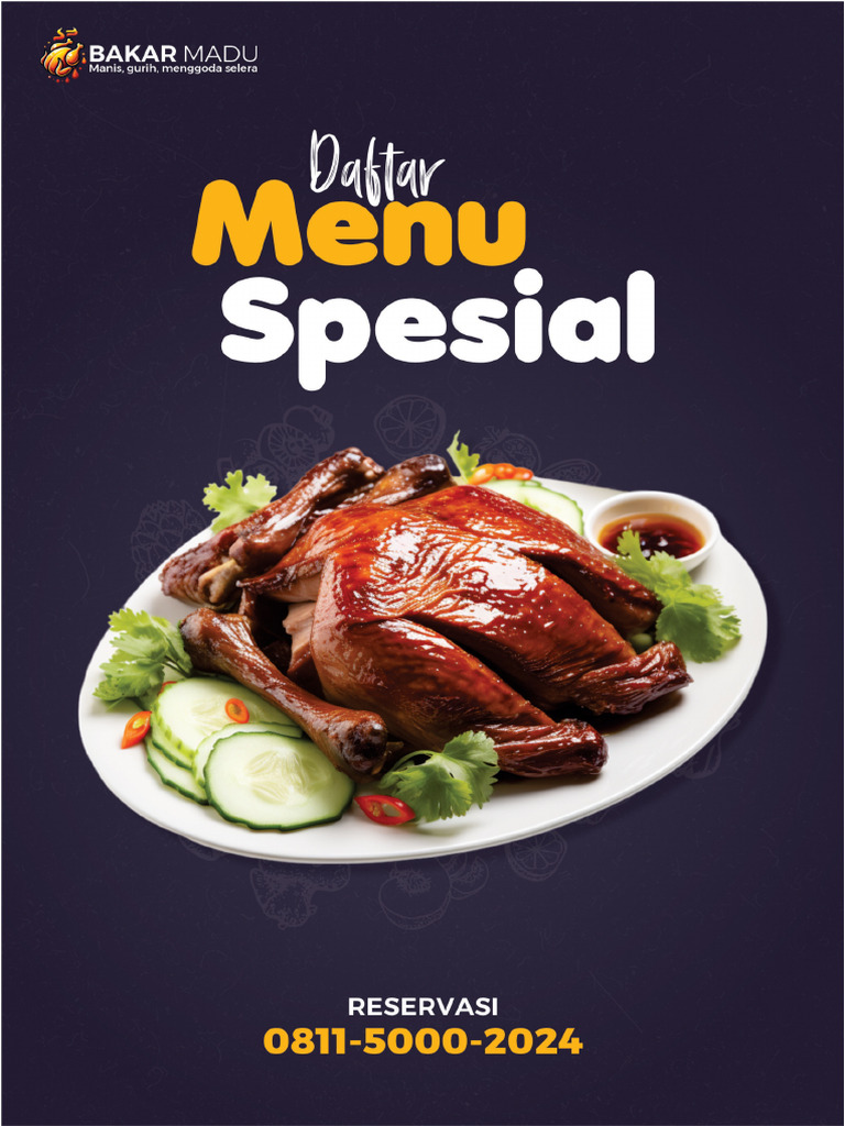 Daftar Menu Spesial - Bakar Madu | PDF