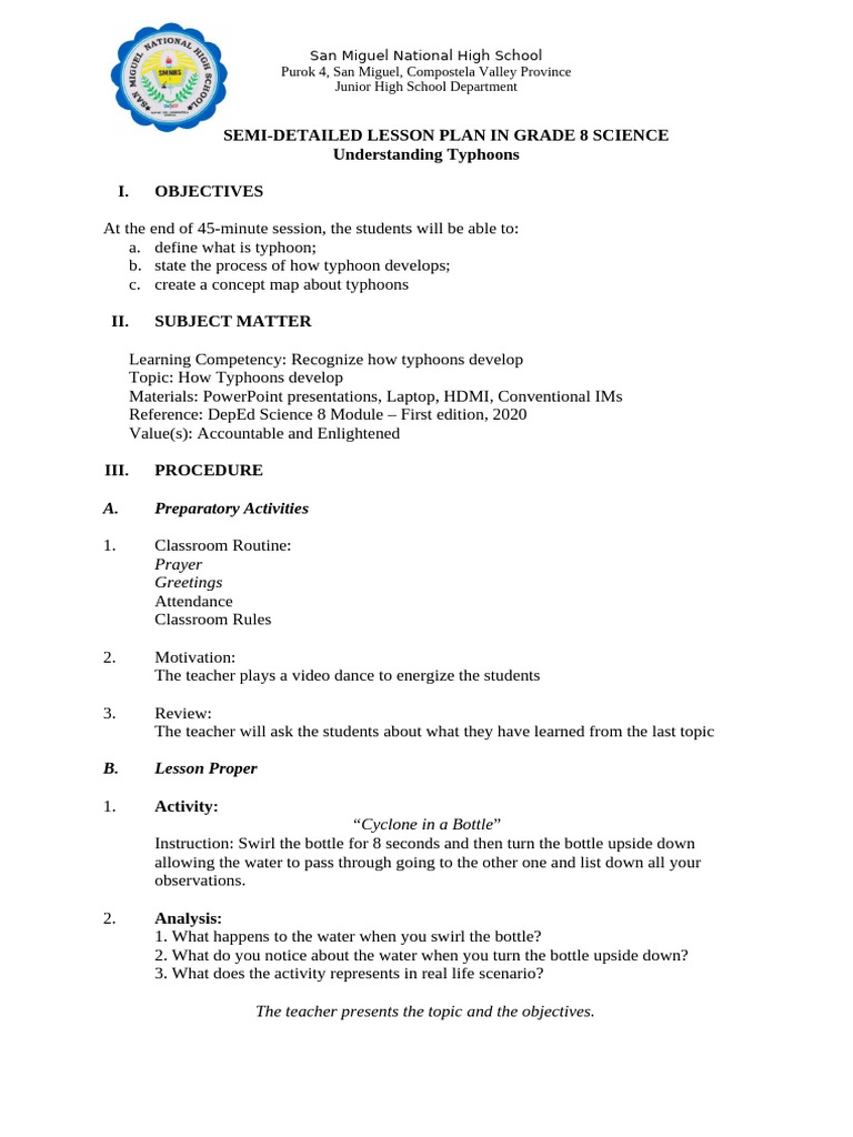 TYPHOONS 4A's LP | PDF | Tropical Cyclones | Eye (Cyclone)