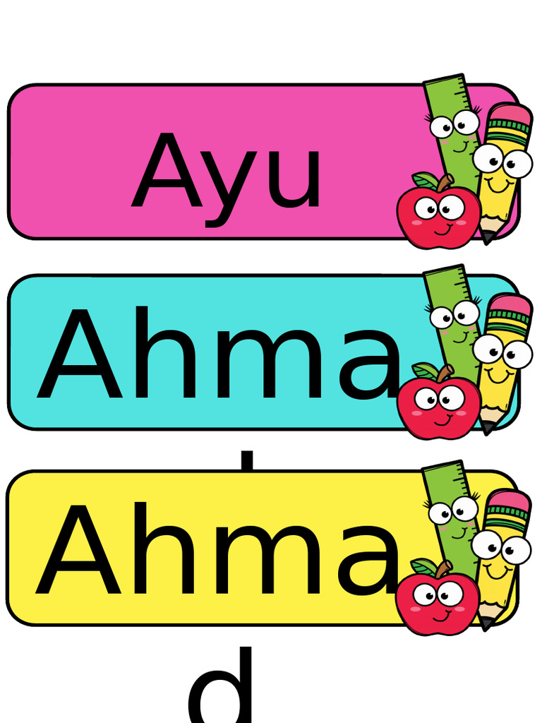 Edit Nama Murid Powerpoint | PDF