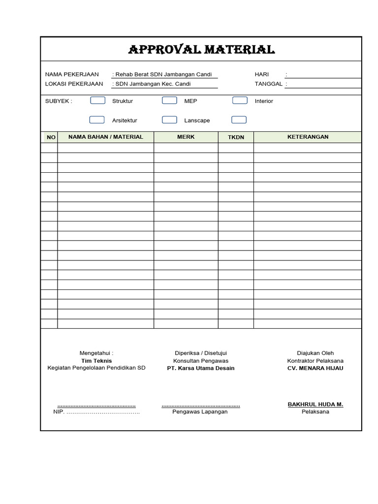 Approval material | PDF