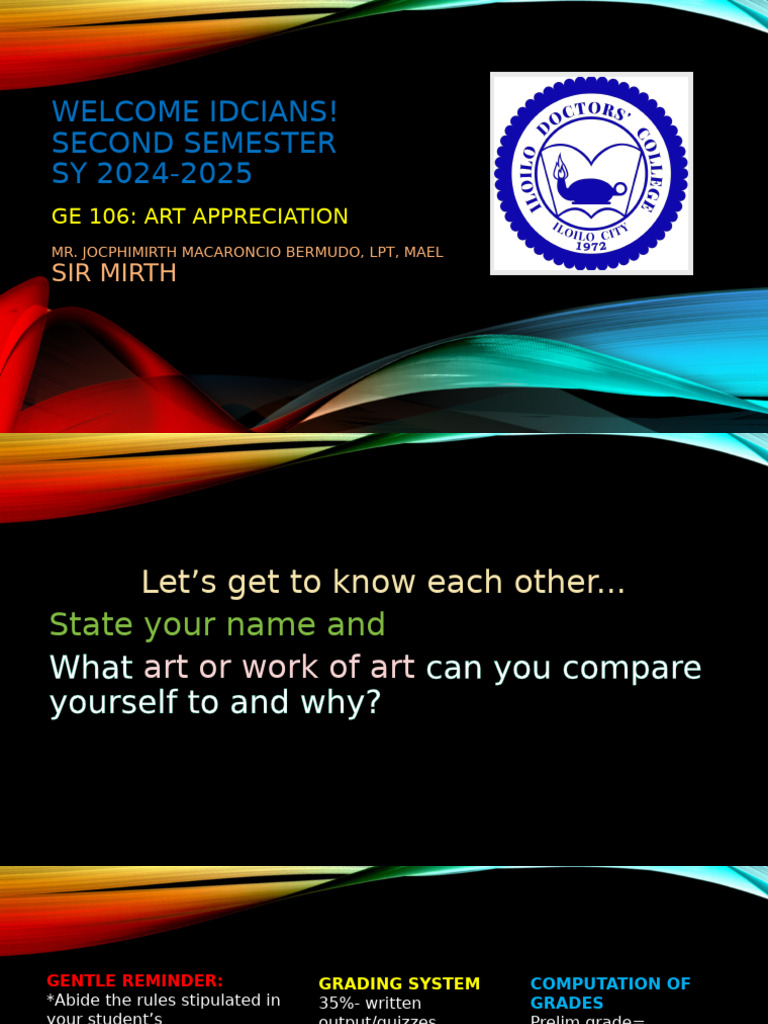 Intro Ge 106 Art App | PDF | Liberal Arts Education