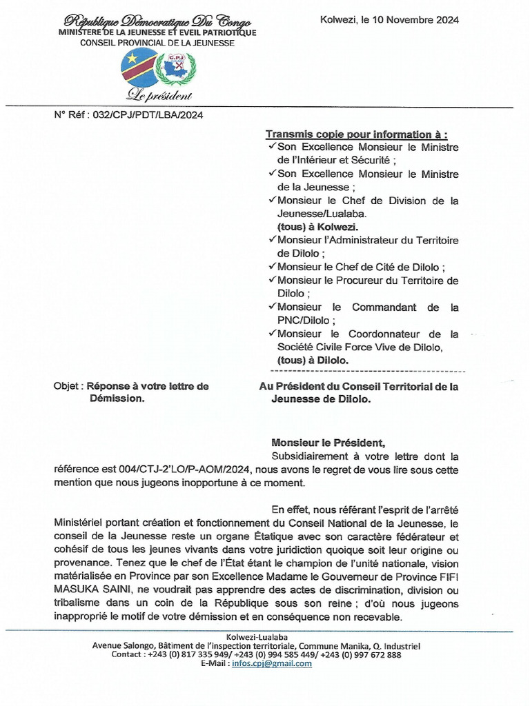 Accuse de Reception | PDF