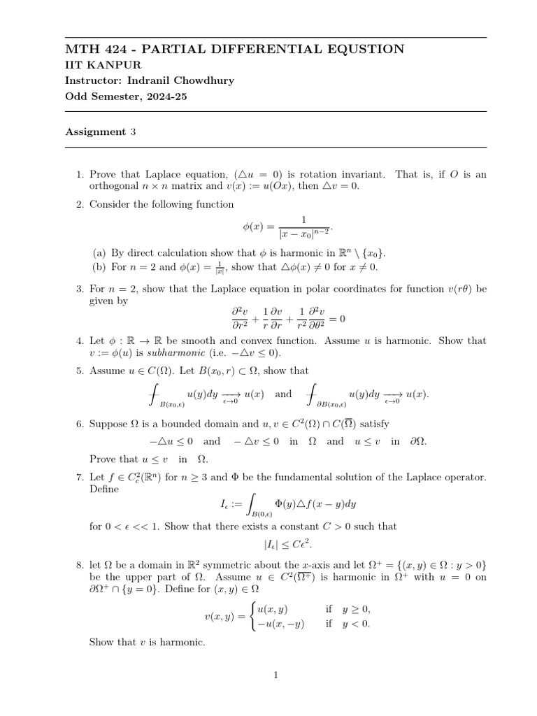 Assignment-3-MTH424 | PDF