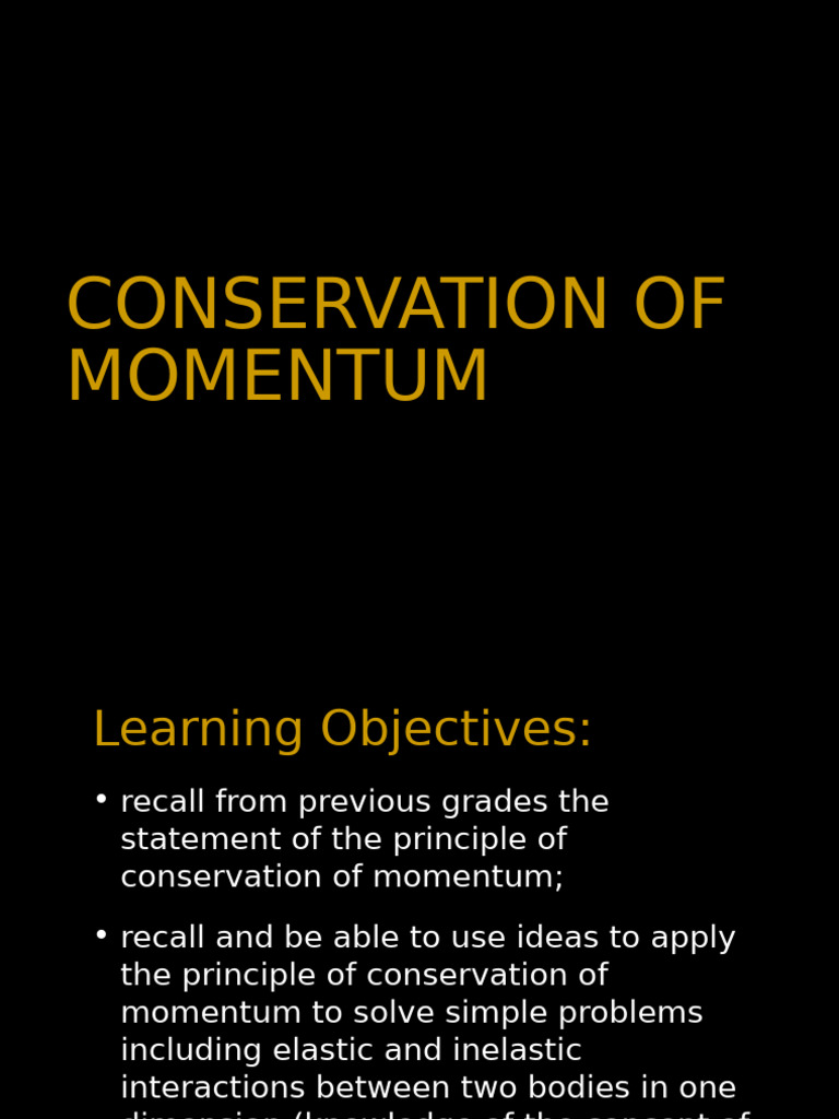 Conservation of Momentum | PDF | Collision | Momentum