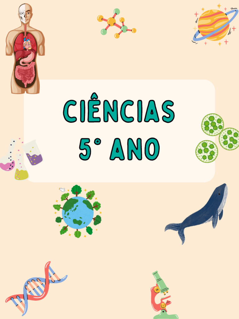 Chemistry Notebook Cover in Cream, Blue and Yellow Illustrative Style | PDF