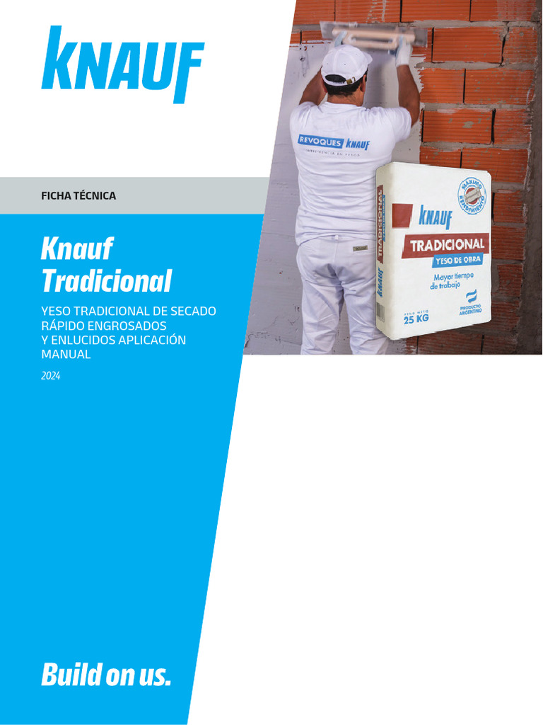 Yeso KNAUF Tradicional - Hoja Técnica | PDF | Yeso | Materiales