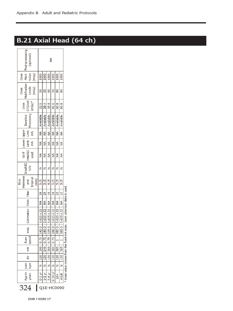 Protocolo Hitachi Supria Adulto e Pediatrico 64 CH | PDF