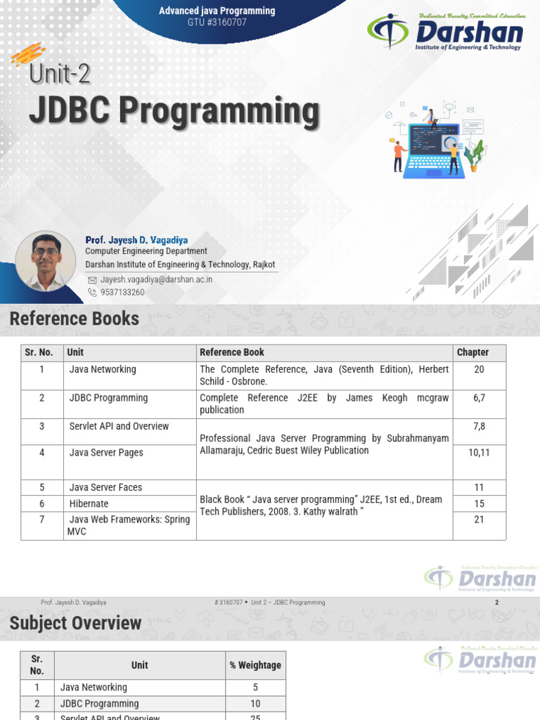 AJava GTU Study Material Presentations Unit-2 17032021071519AM | PDF | Databases | Software ...