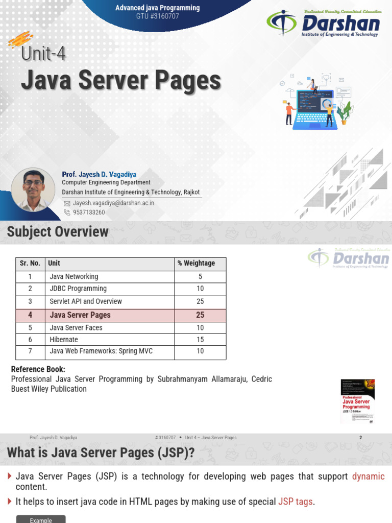 AJava GTU Study Material Presentations Unit-4 24052021042157AM | PDF | Web Server | Internet & Web
