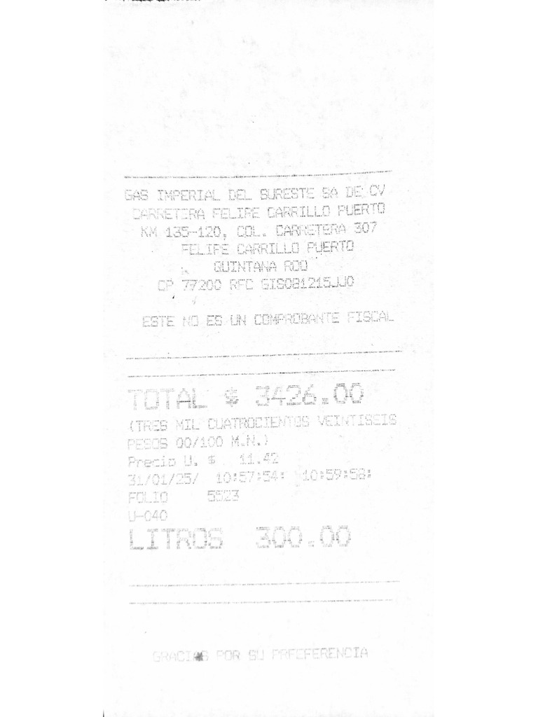 TICKET GAS LP | PDF