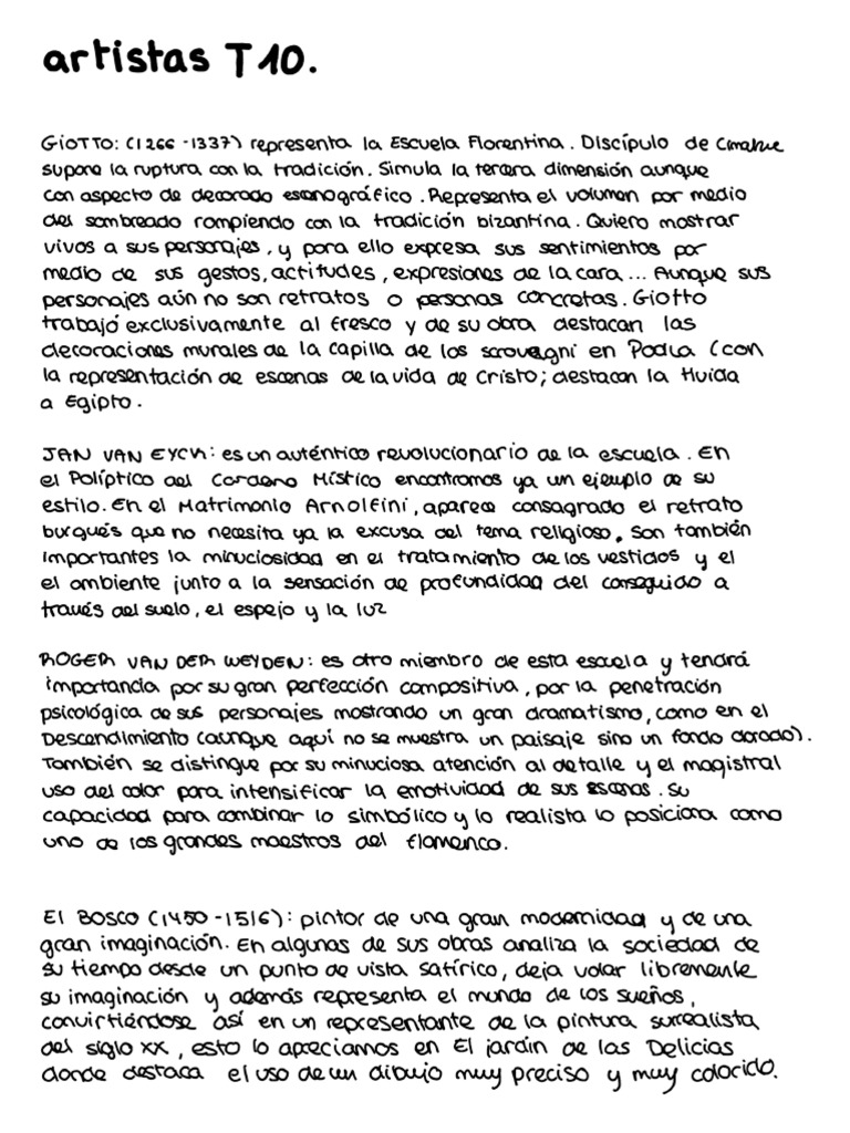 Artistas T 10 | PDF