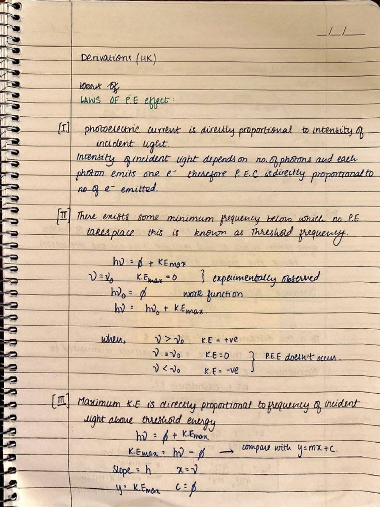 HK Derivations | PDF