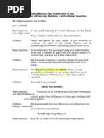 United Nations' Script | PDF