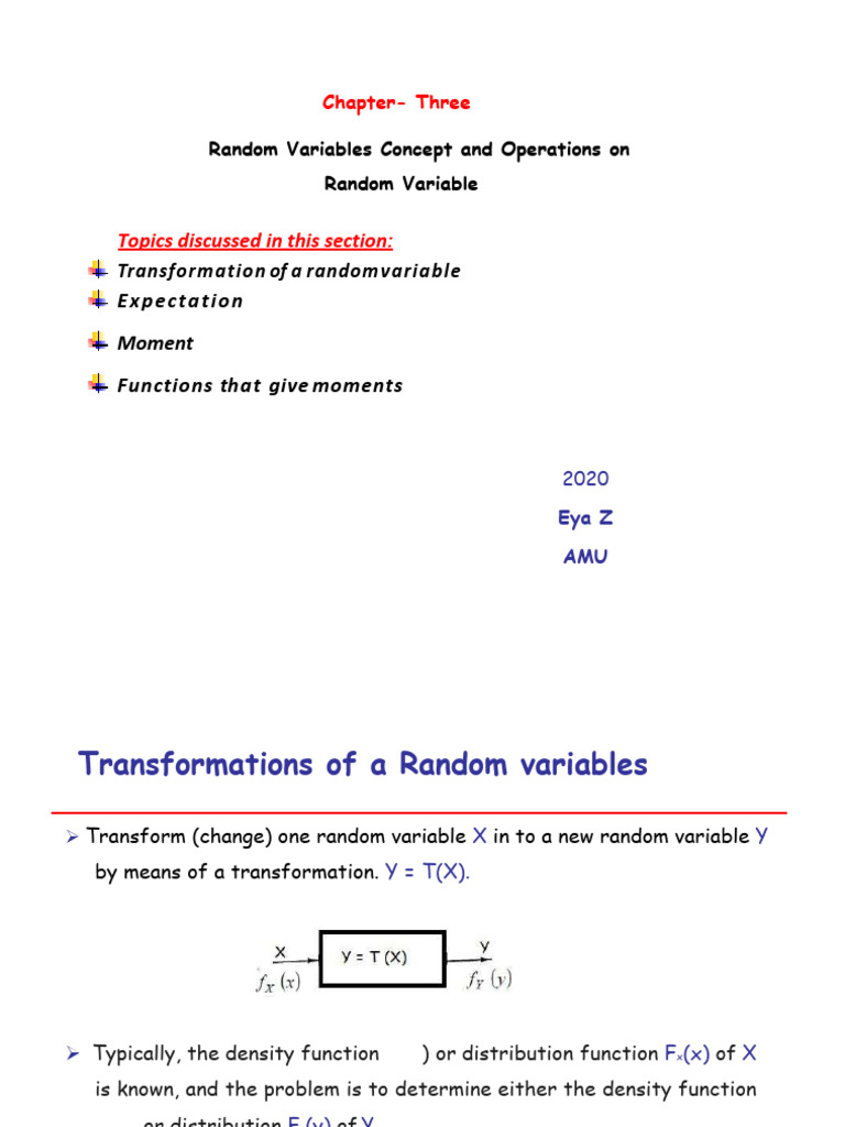 proba 3 | PDF | Random Variable | Probability Density Function