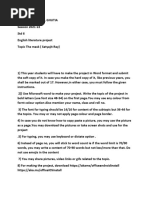 AVID One-Pager Project Guidelines | PDF | Poetry | Word