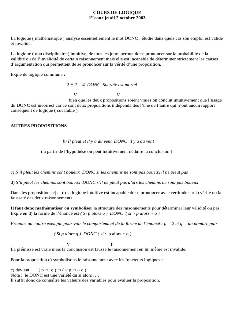 Prédicat et logique formelle | PDF | Logique mathématique | Mathématiques