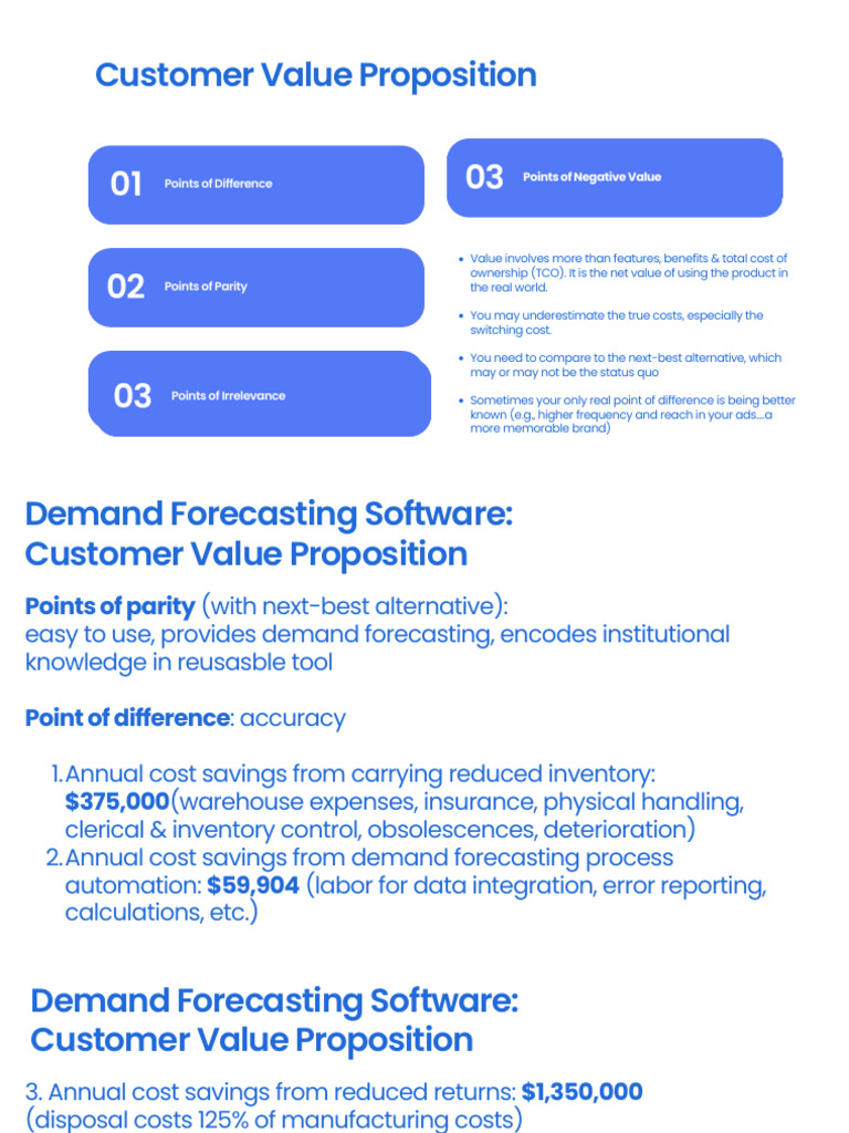 Customer Value Propositions | PDF | Forecasting | Automation