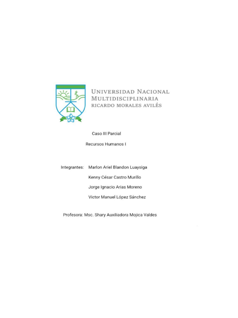 Caso III Parcial | PDF | Estrés (biología) | Business