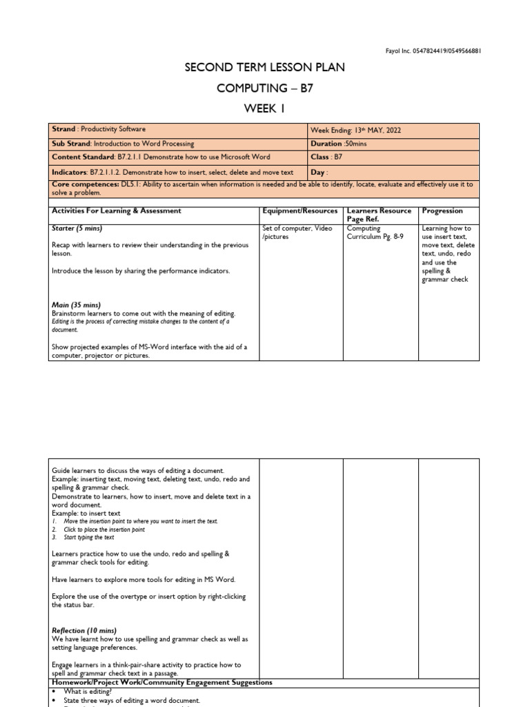 b7 Computing Term 2 All Weeks | PDF | Computer Network | Spreadsheet