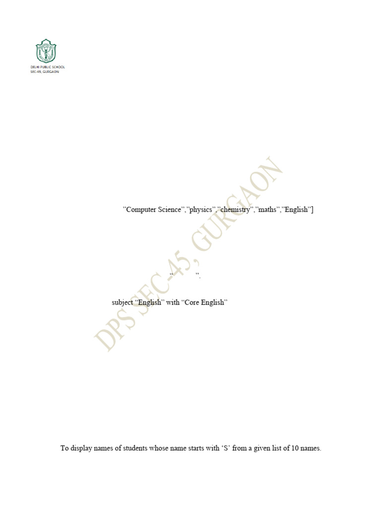 Assignment on lists | PDF | Software Engineering | Computing