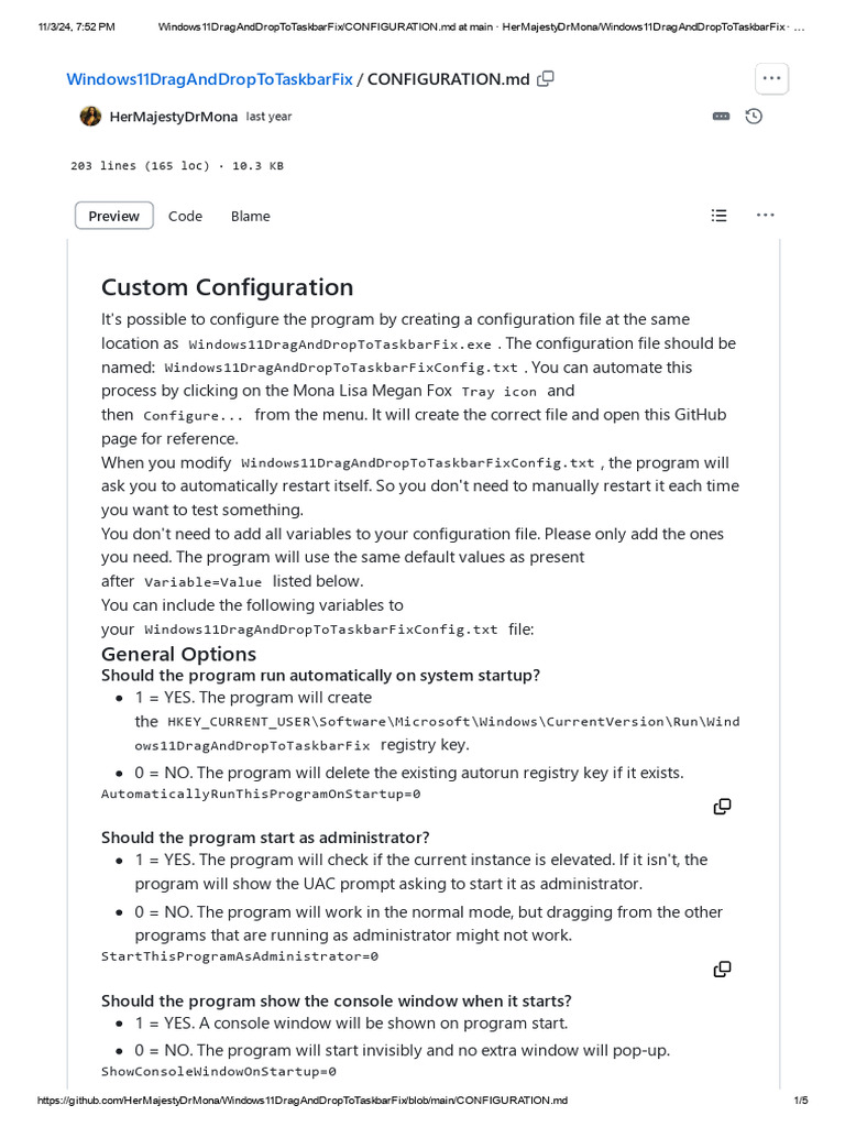 Windows11DragAndDropToTaskbarFix - CONFIGURATION - MD at Main HerMajestyDrMona ...