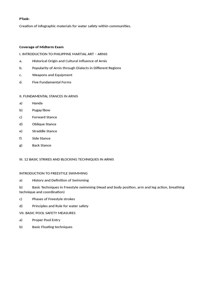 Pointers of Midterm Exam | PDF