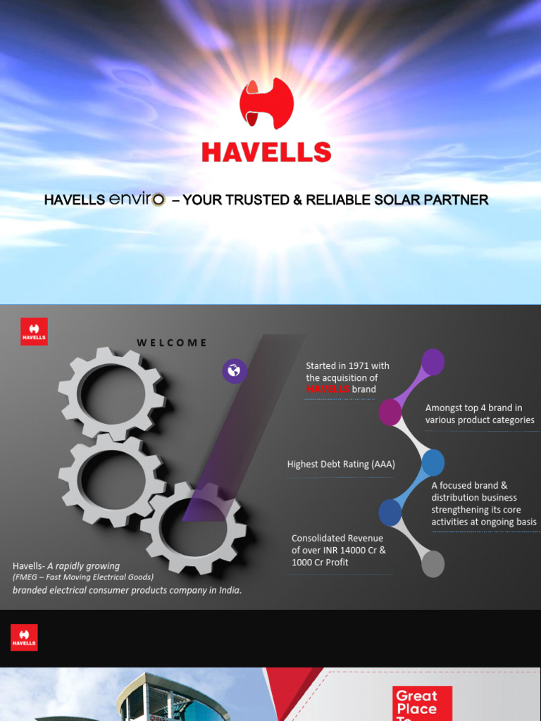 Havells: Leading Solar Solutions Provider | PDF | Photovoltaic System ...