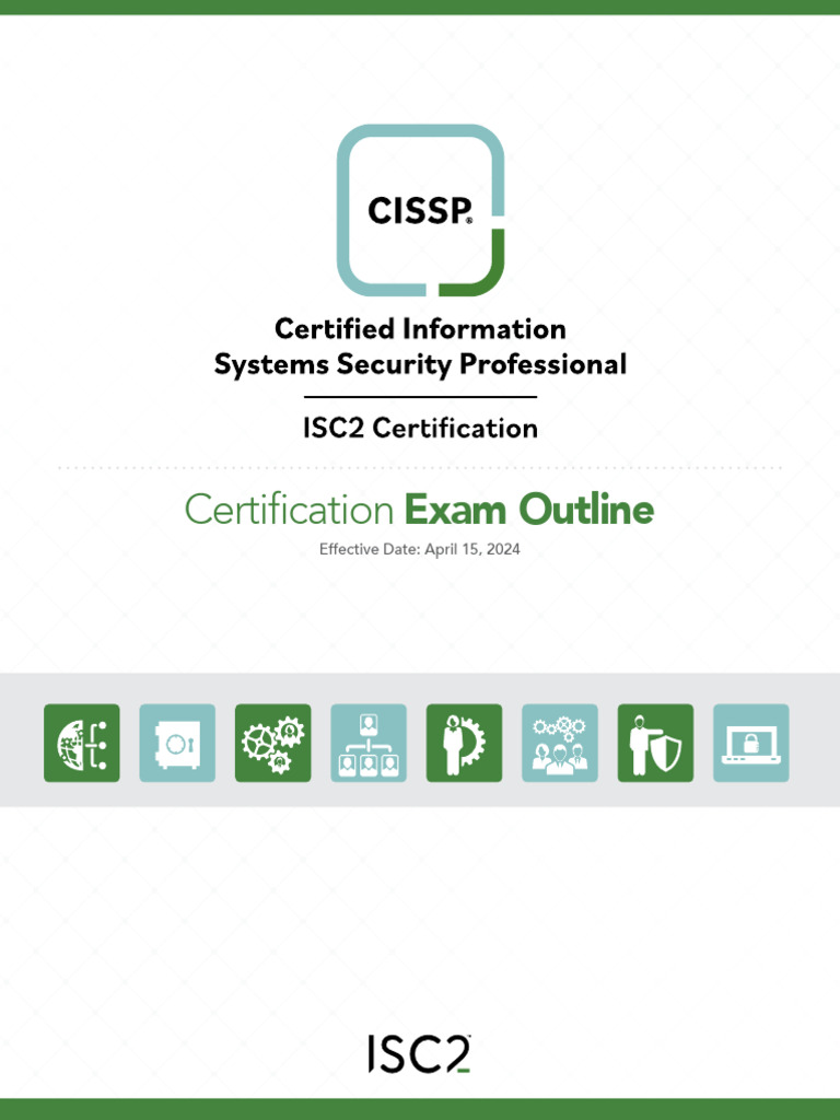 CISSP Exam Outline April 2024 English | PDF | Computer Network | Computer Security