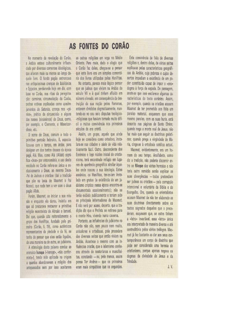 As Fontes Do Corão | PDF