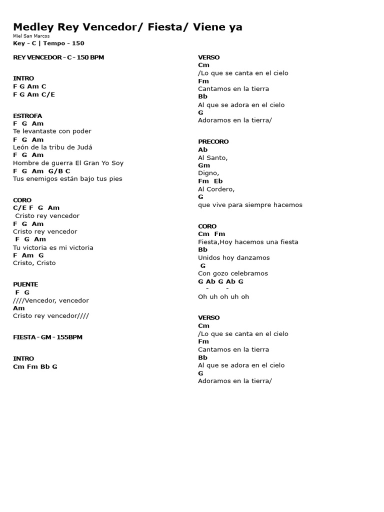 VIene Ya Chords | PDF