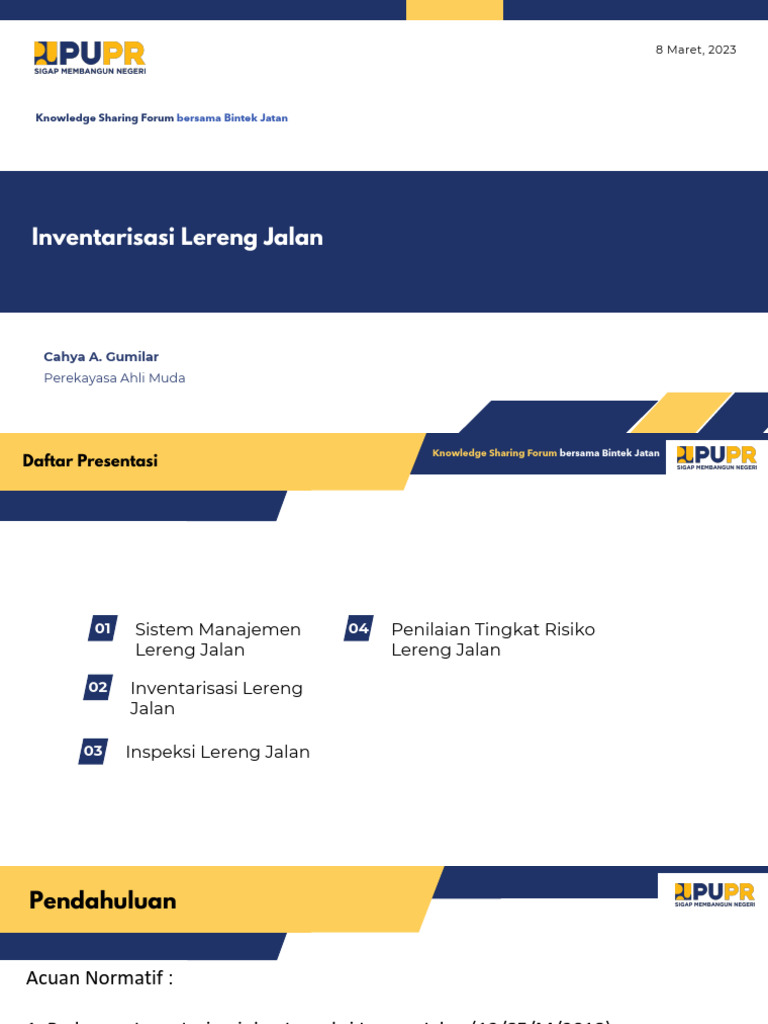 KSF 2023 Inventarisasi Lereng Jalan - 2 | PDF