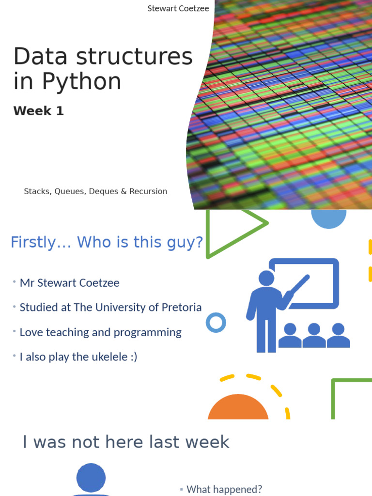 Week 2 - Stacks Queues and Recursion | PDF | Queue (Abstract Data Type) | Software Engineering