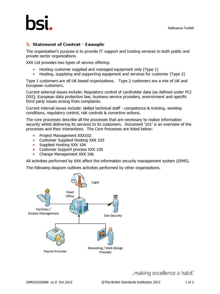 5-Example Statement of Context | PDF | Information Security | Payment ...