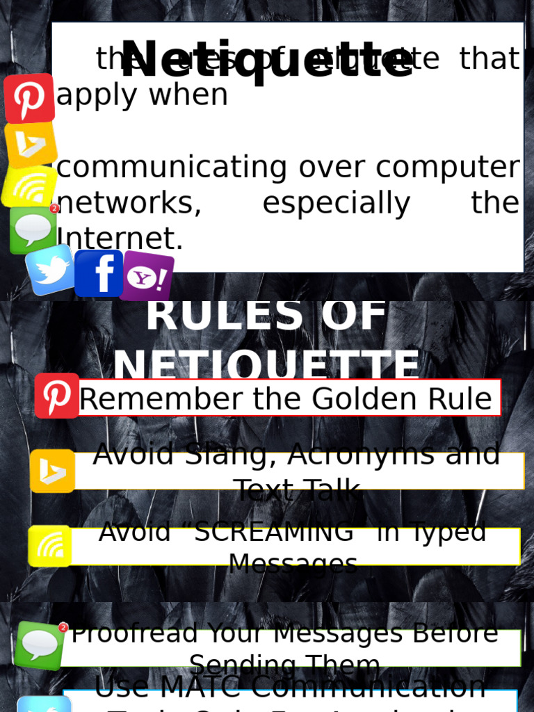 Essential Netiquette Rules Online | PDF