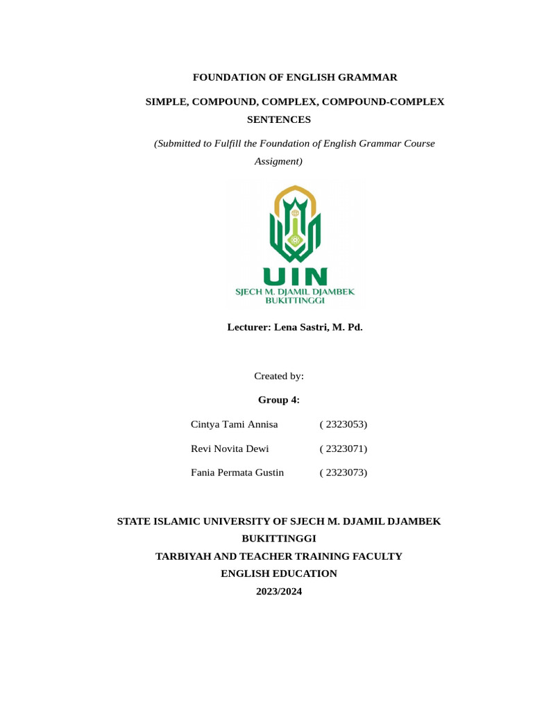 Makalah Grammar | PDF | Language Mechanics | Linguistics