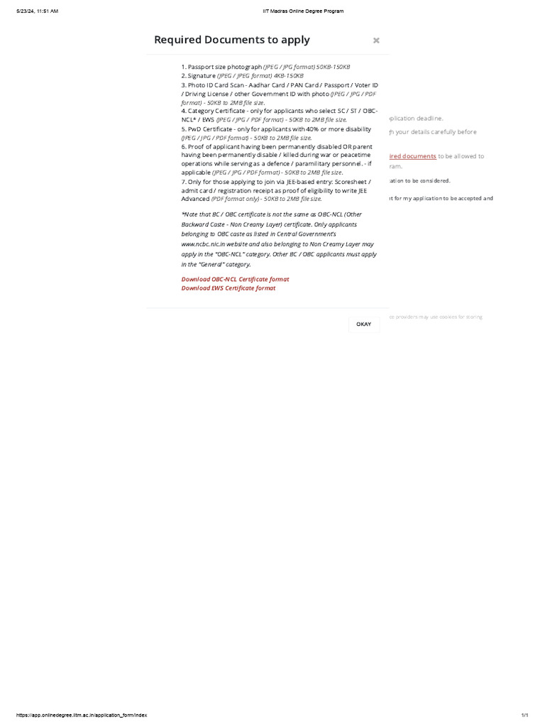 IIT Madras Online Degree Program | PDF | Government And Personhood