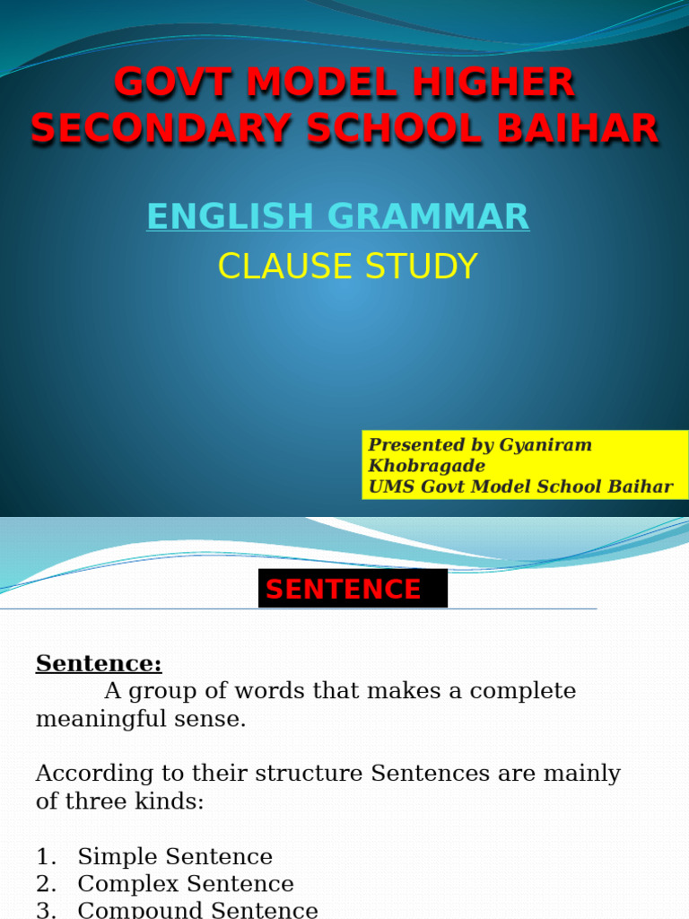 Clause Study | PDF | Clause | Adverb