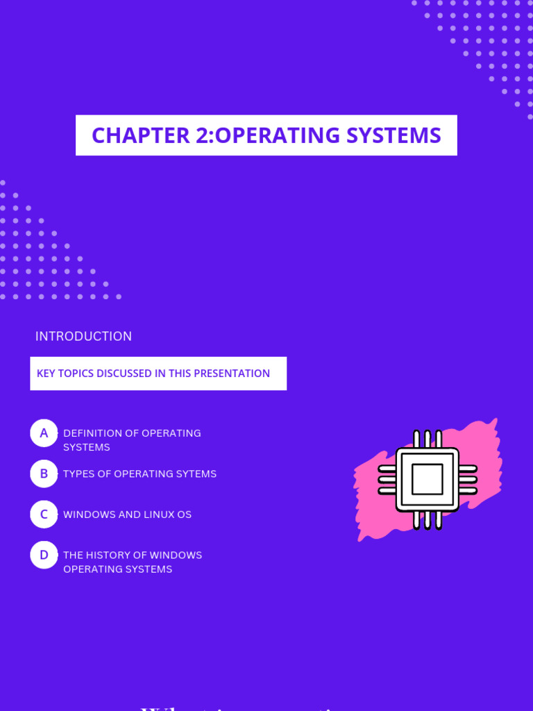Chapter 2 Operating Systems | PDF | Microsoft Windows | Operating System