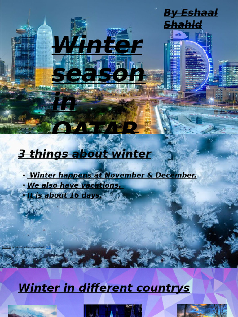Winter Season Highlights in Qatar | PDF