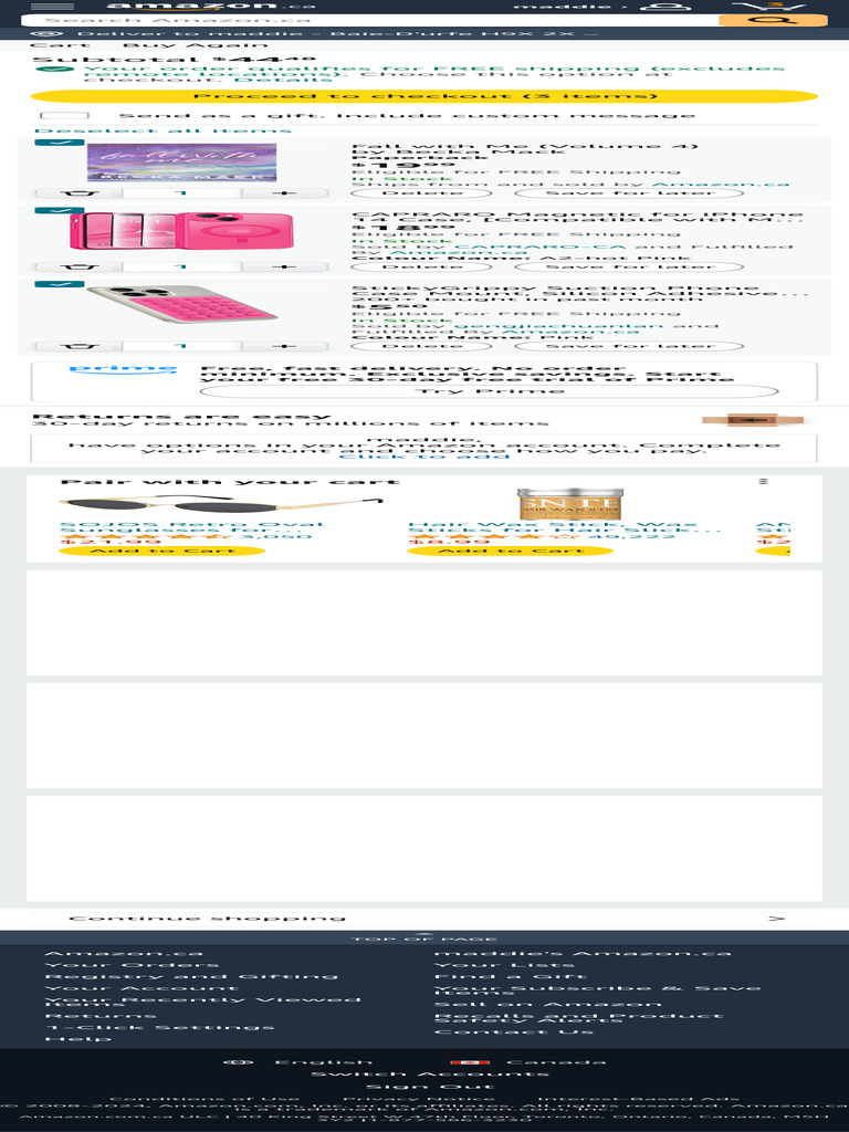 Amazon - Ca Shopping Cart | PDF