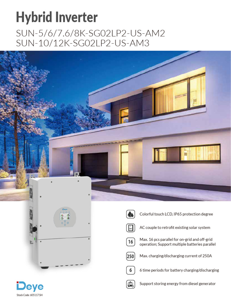 Hybrid Inverter Specifications and Features | PDF | Energy Technology ...