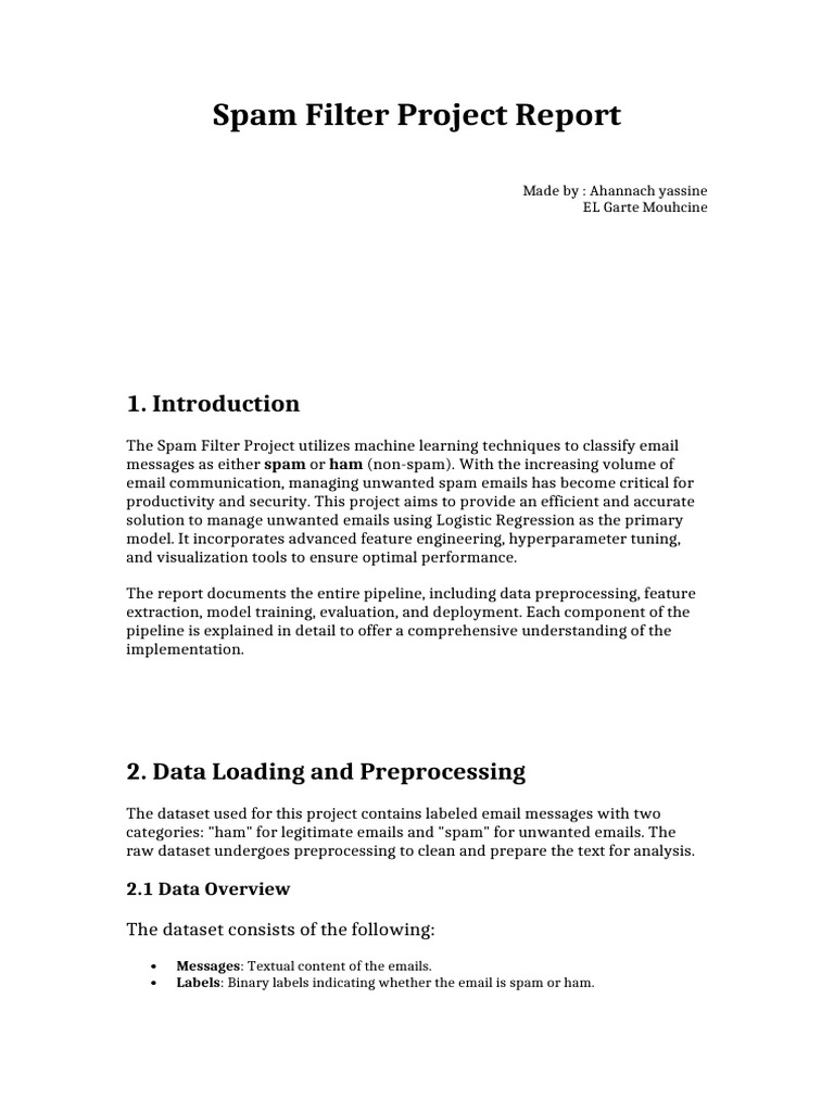 Logistic Regression for Spam Detection | PDF | Accuracy And Precision ...
