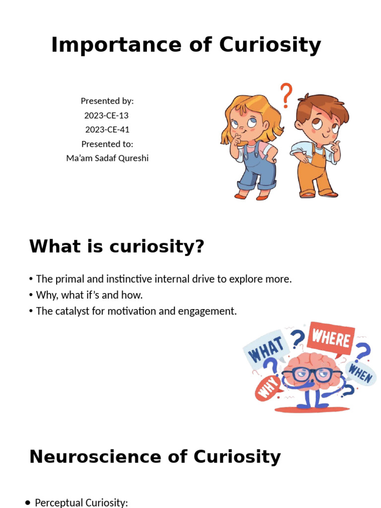Importance of Curiosity 3 | PDF | Curiosity | Cognitive Science