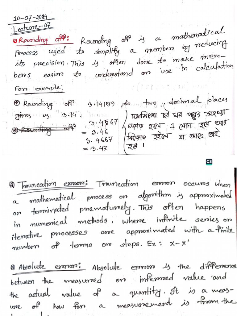 Numeric Class Lecture | PDF
