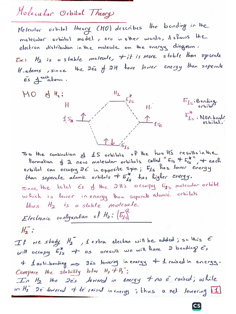 Molecular Orbital Theory | PDF