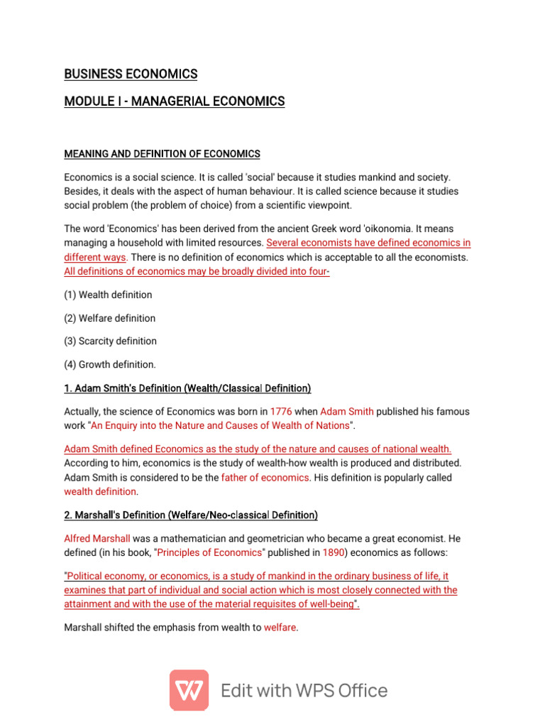 BE MODULE I | PDF | Economics | Microeconomics