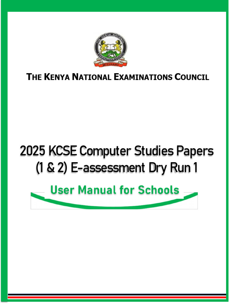 Kcse 451 User Manual For Registration of 451 - Computer Studies ...